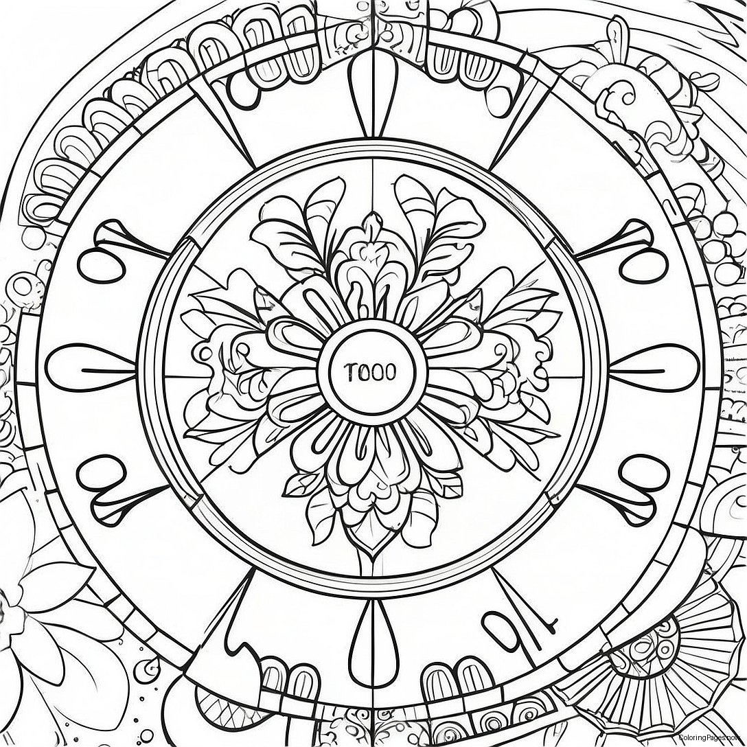 Color Wheel Coloring Page 69313 55564 